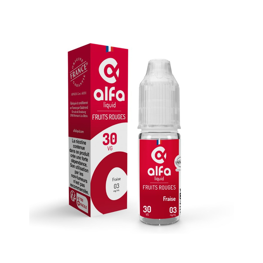 FRAISE 10ml - FRUITS ROUGES - ALFALIQUID